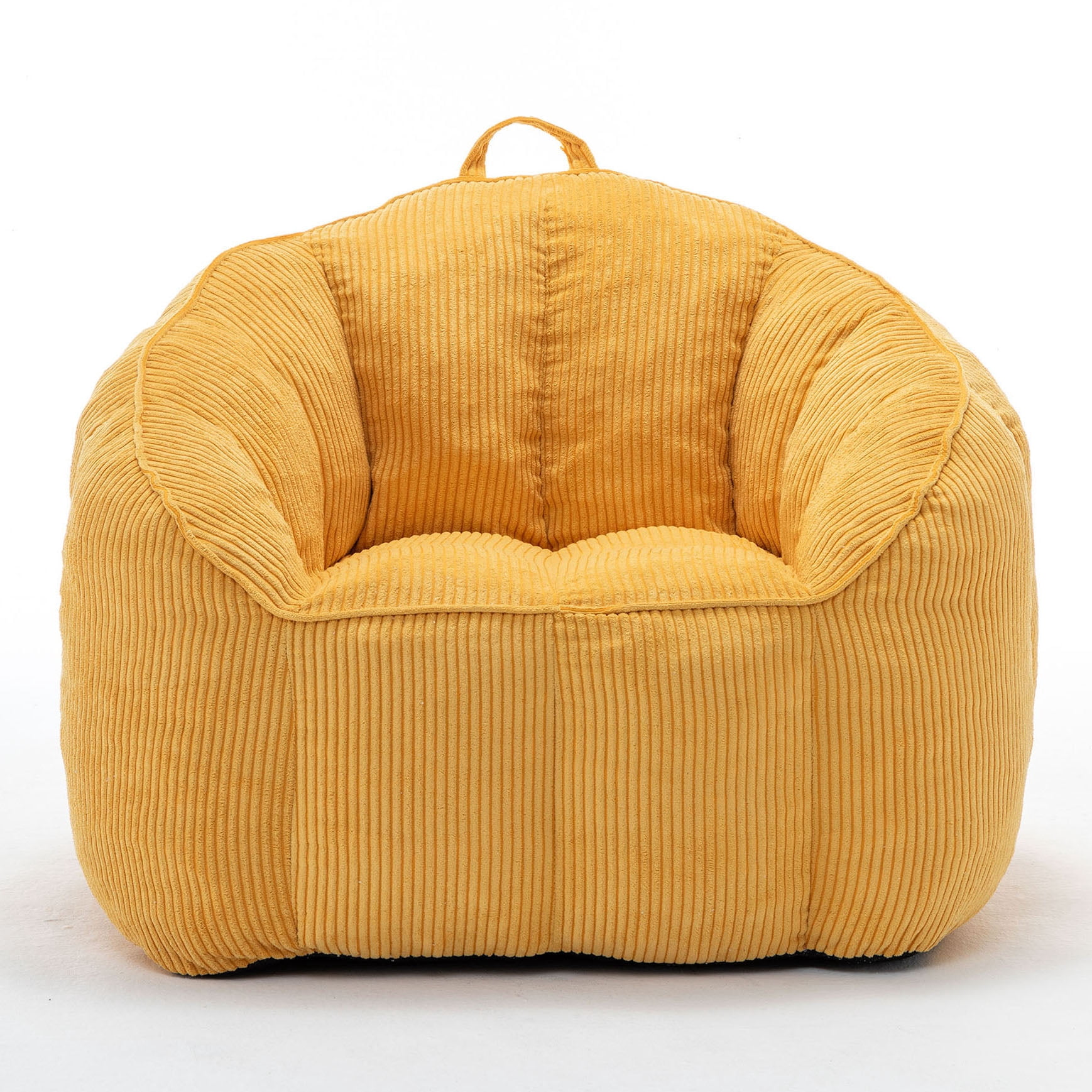 S-HOME Ergonomic Corduroy Bean Bag Chair for Adults and Teens in ...