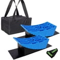 S-HOME Heavy Duty 8-Piece RV Leveling System with Curved Design, Chocks ...