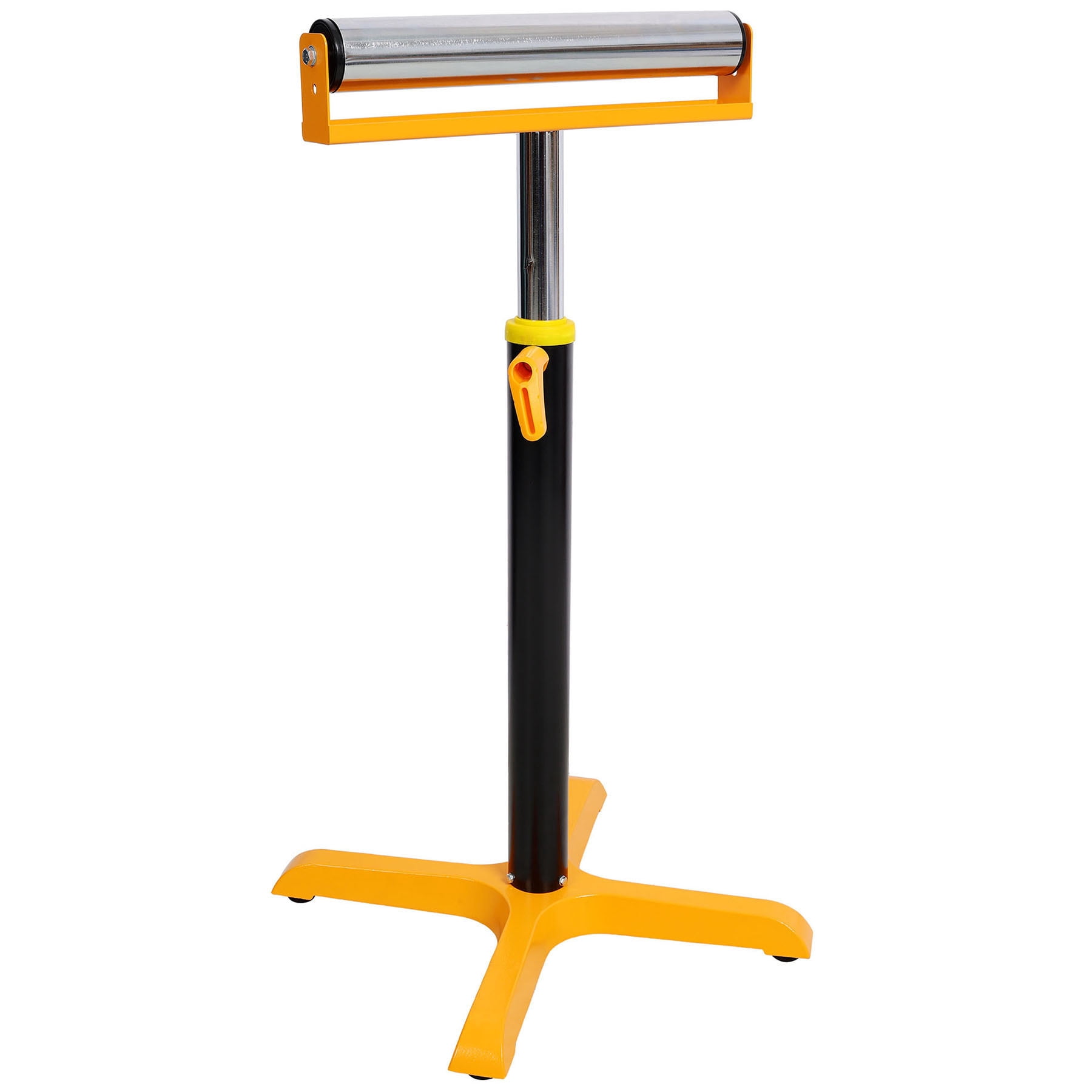S-HOME Heavy-Duty Adjustable Single Roller Stand, 170 lbs Capacity, Yellow & Black, for ...