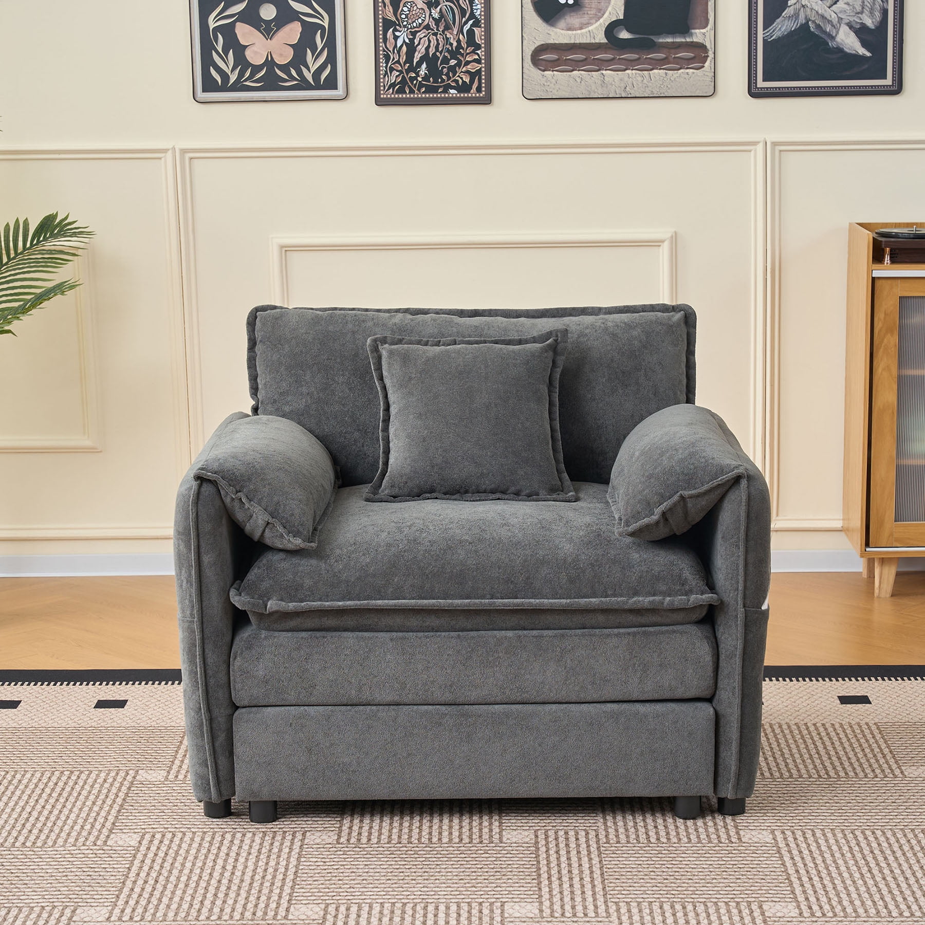 S-HOME Oversized 41.73 Inch Sofa Chair , Modular Design for Living Room ...