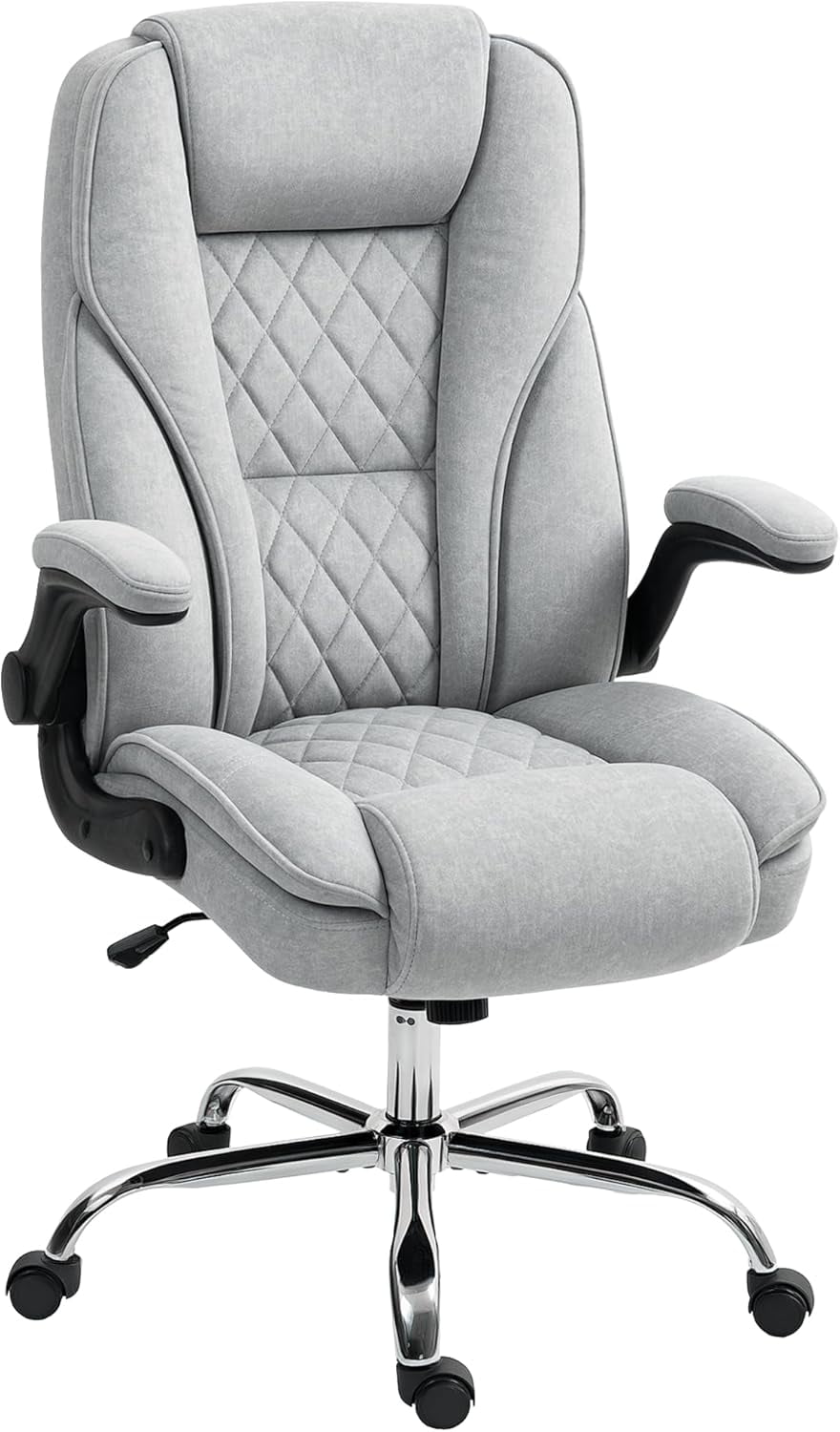 S High Back Office Chair, Executive Desk Chair with Swivel Wheels, Flip ...