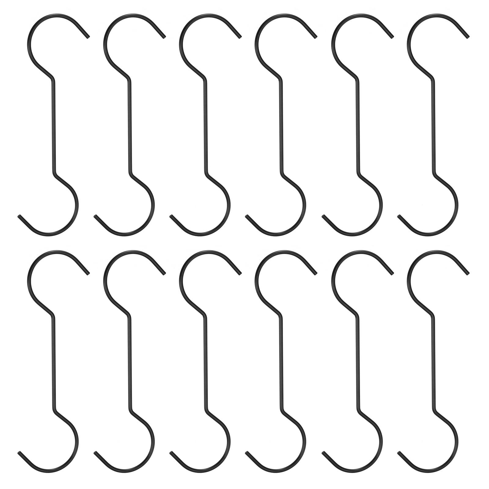S Hooks, 12 Pack 250mm - Stainless Steel Large Size Hooks, Double Round ...