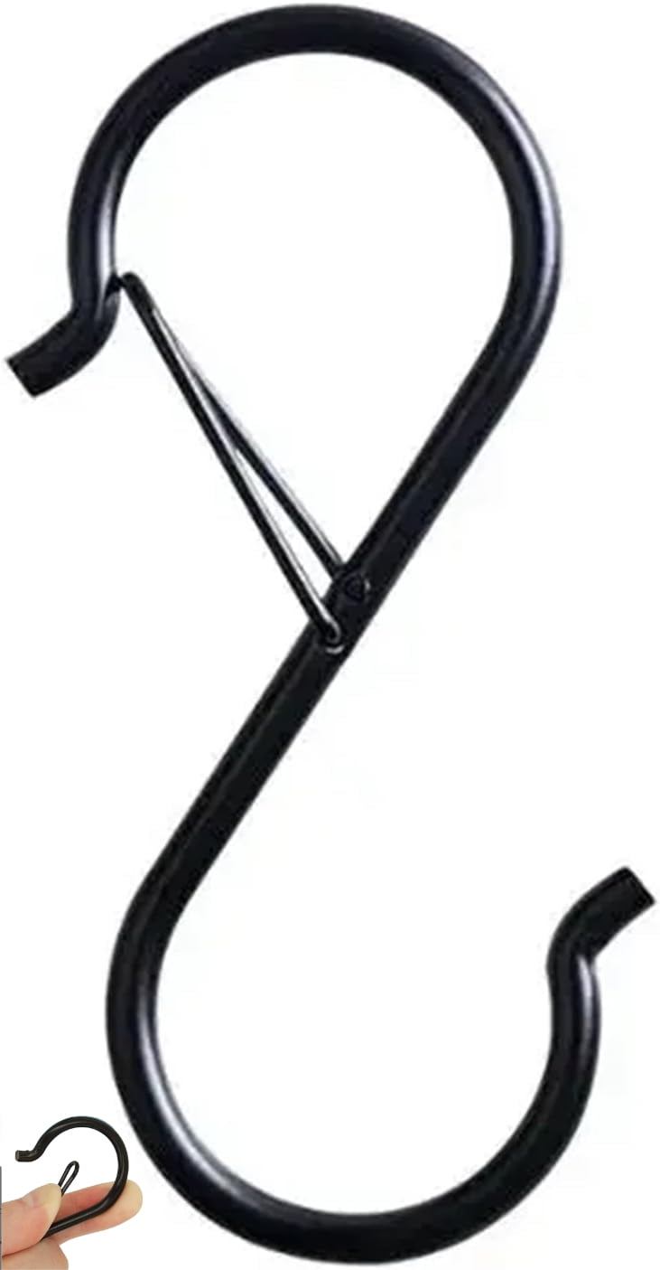 S Hooks 20pcs Metal S Shaped Hanger Hanging Heavy Duty Hooks Clasp Home ...