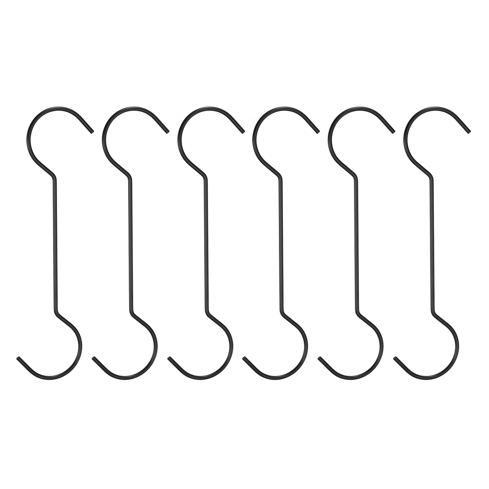 S Hooks, 6 Pack 300mm - Stainless Steel Large Size Hooks, Double Round ...