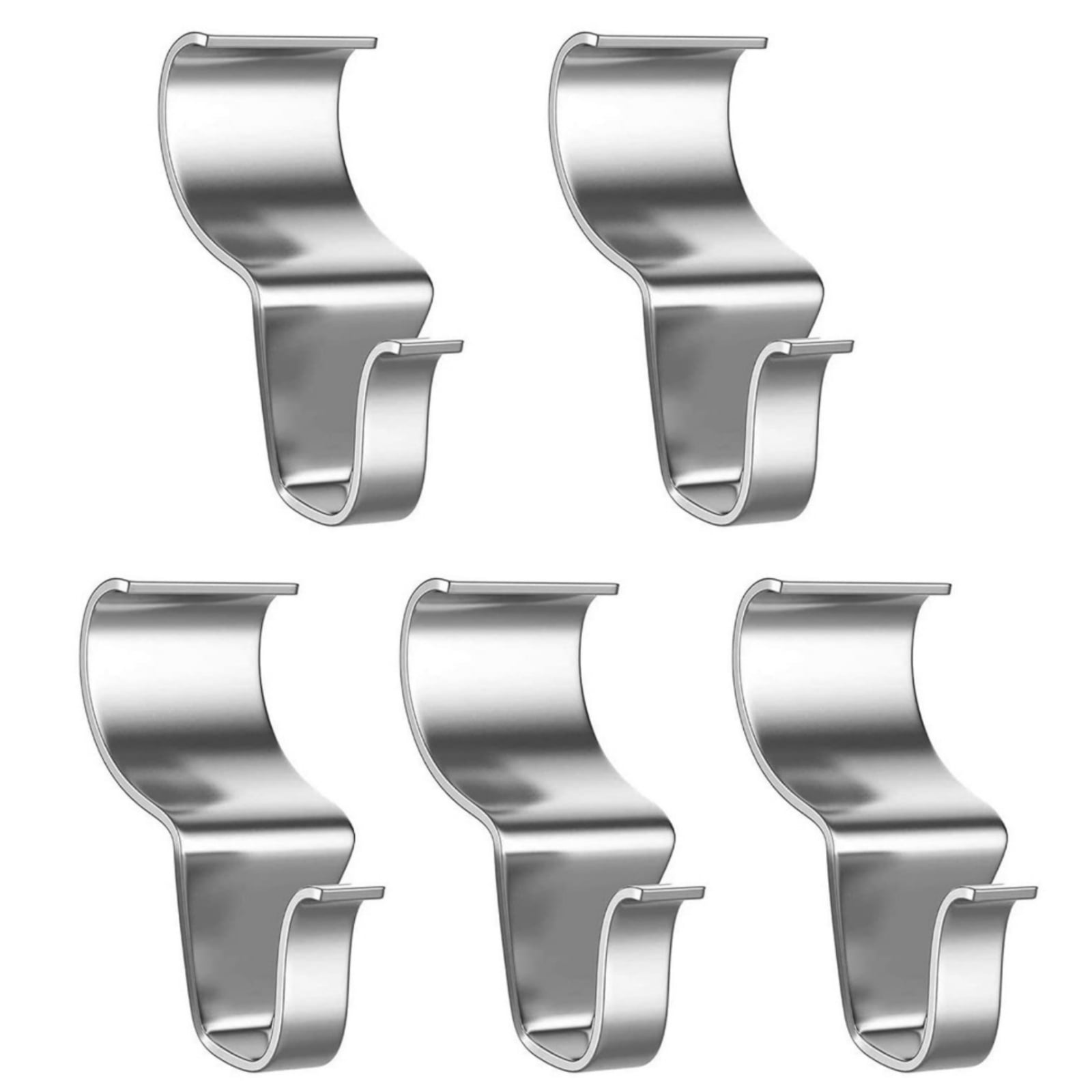 S Hooks Hanging 1.5 inch Heavy Duty Large S Hooks, Reversible Black ...