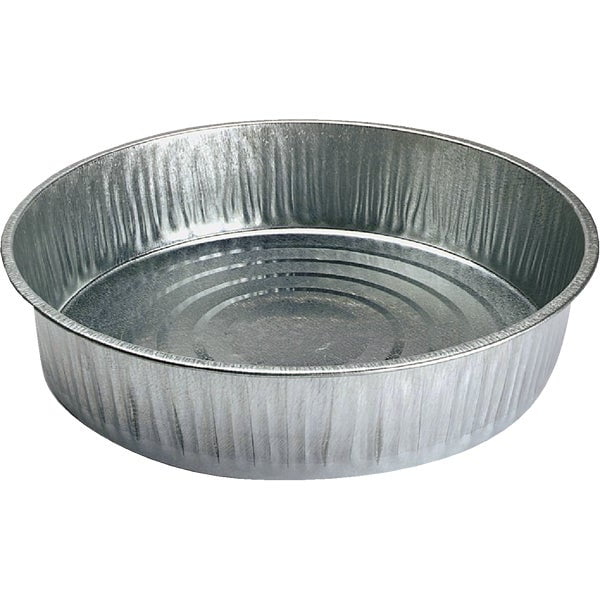 S & K 13 Qt. Round Galvanized Steel Utility Feed Pan 17007 - Walmart.com