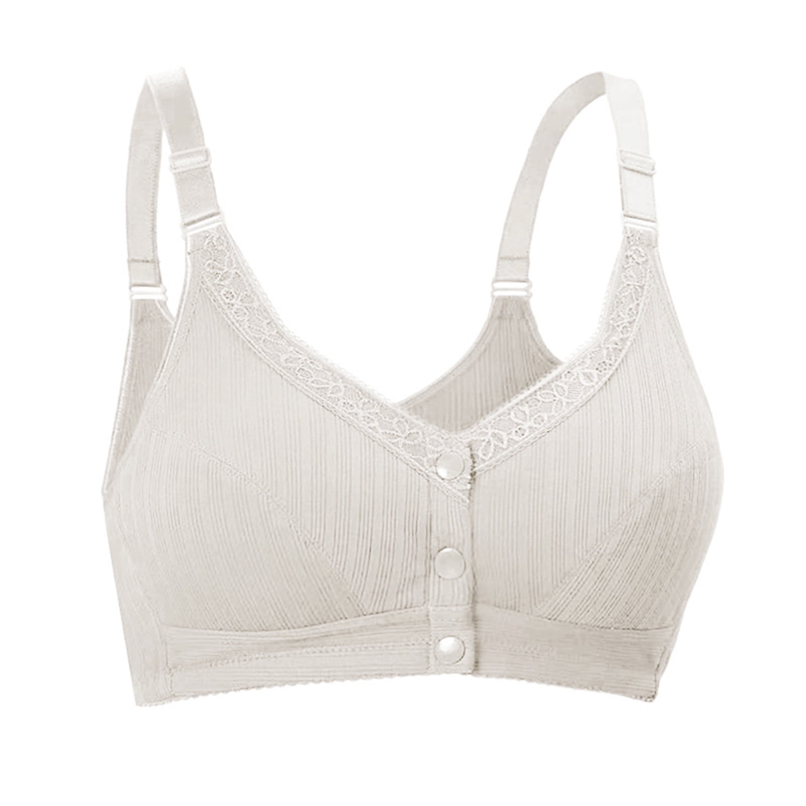 S LUKKC LUKKC Front Closure Bras for Women Plus Size Front Button Bras ...