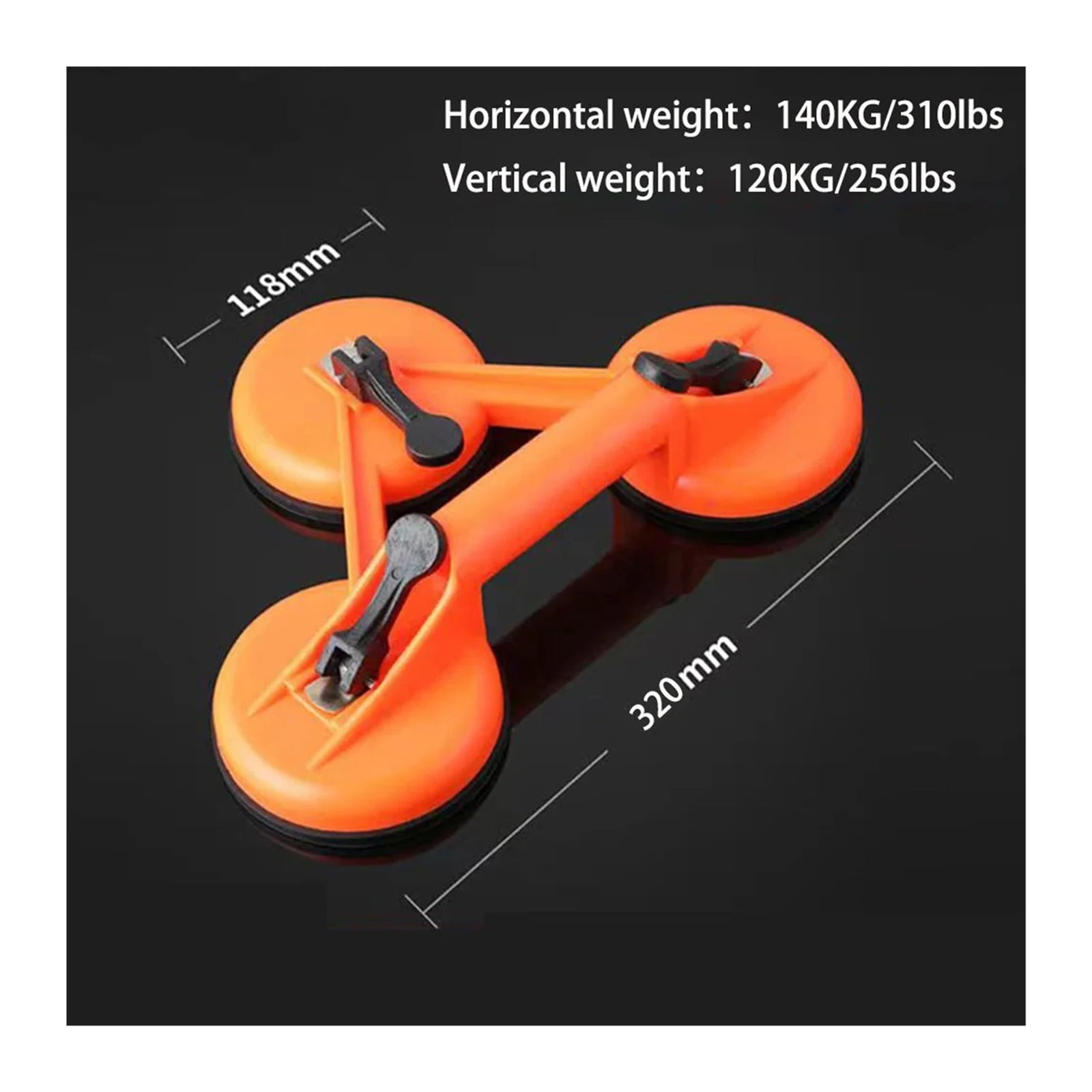 S Lifting Suction Cups Heavy Duty Vacuum ABS Handle Holder Tile For s ...