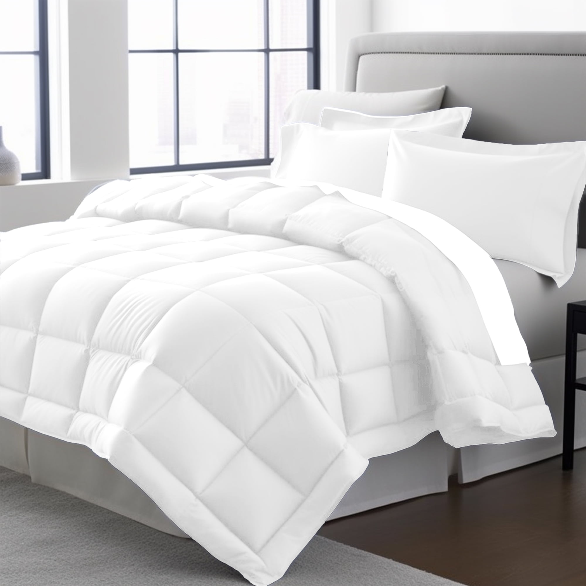 SöMN Kömforte Microfiber Dual Zone Comforter, His and Hers Blankets for ...