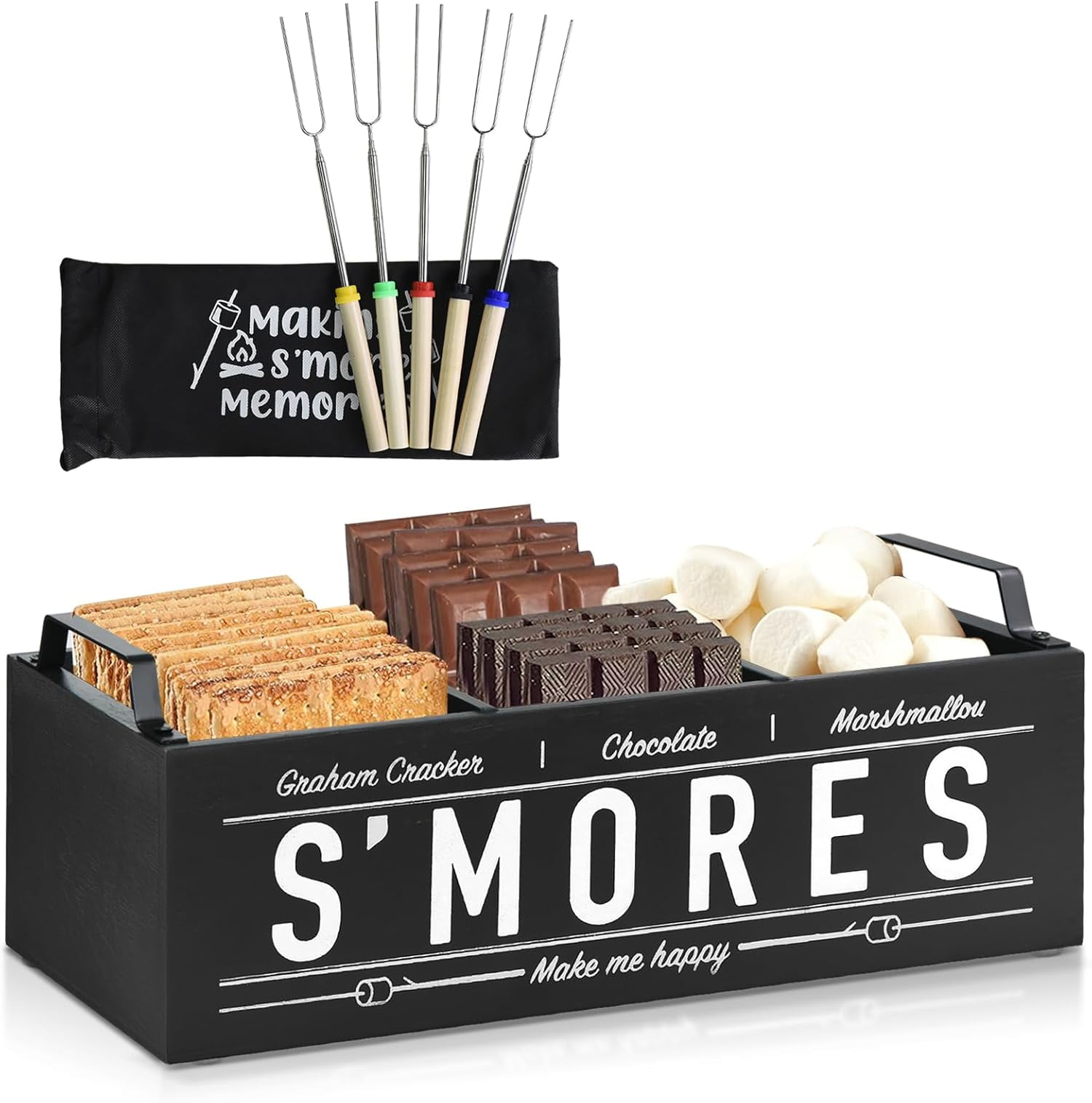 S'Mores Station, Farmhouse Smores with Handles, Smores Kit for Fire Pit ...