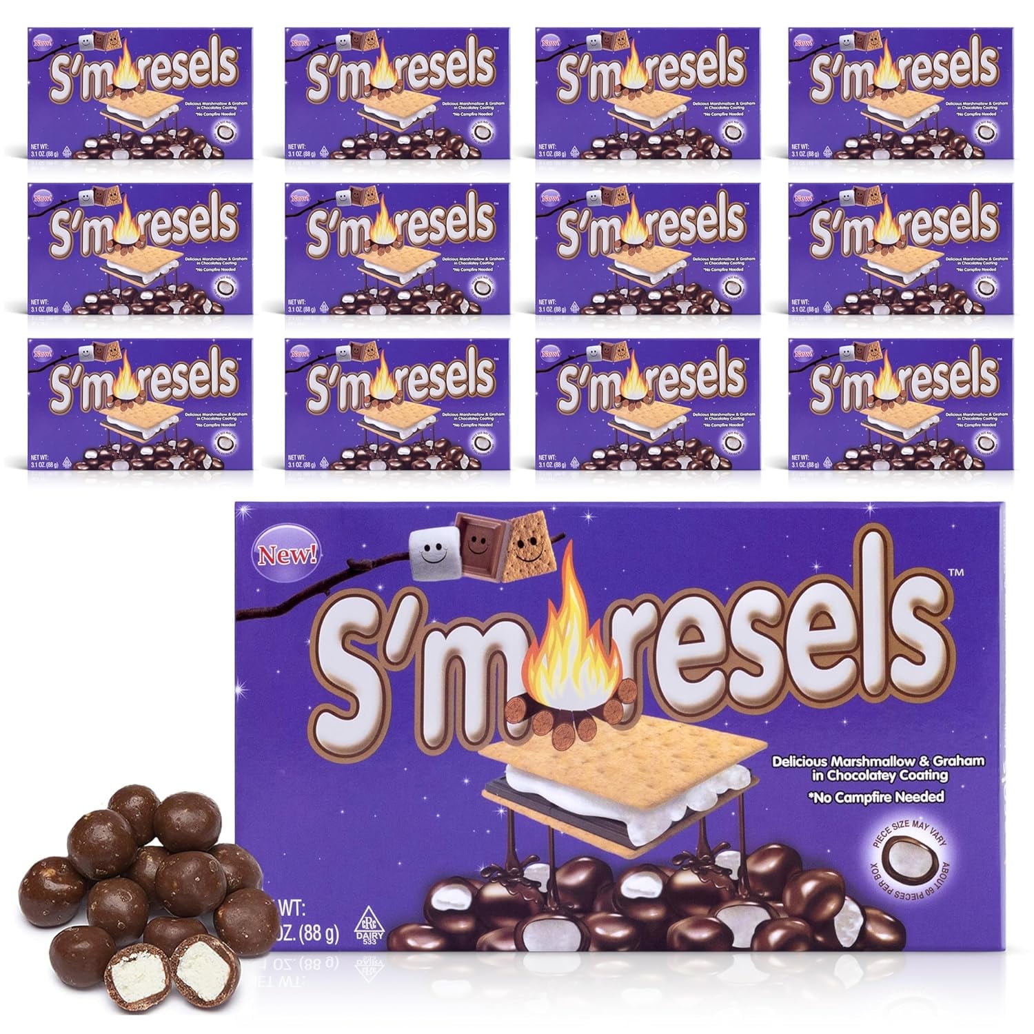 Cookie Dough Bites Candy S'Morsesels 12 boxes 37.2 ounce - Walmart.com