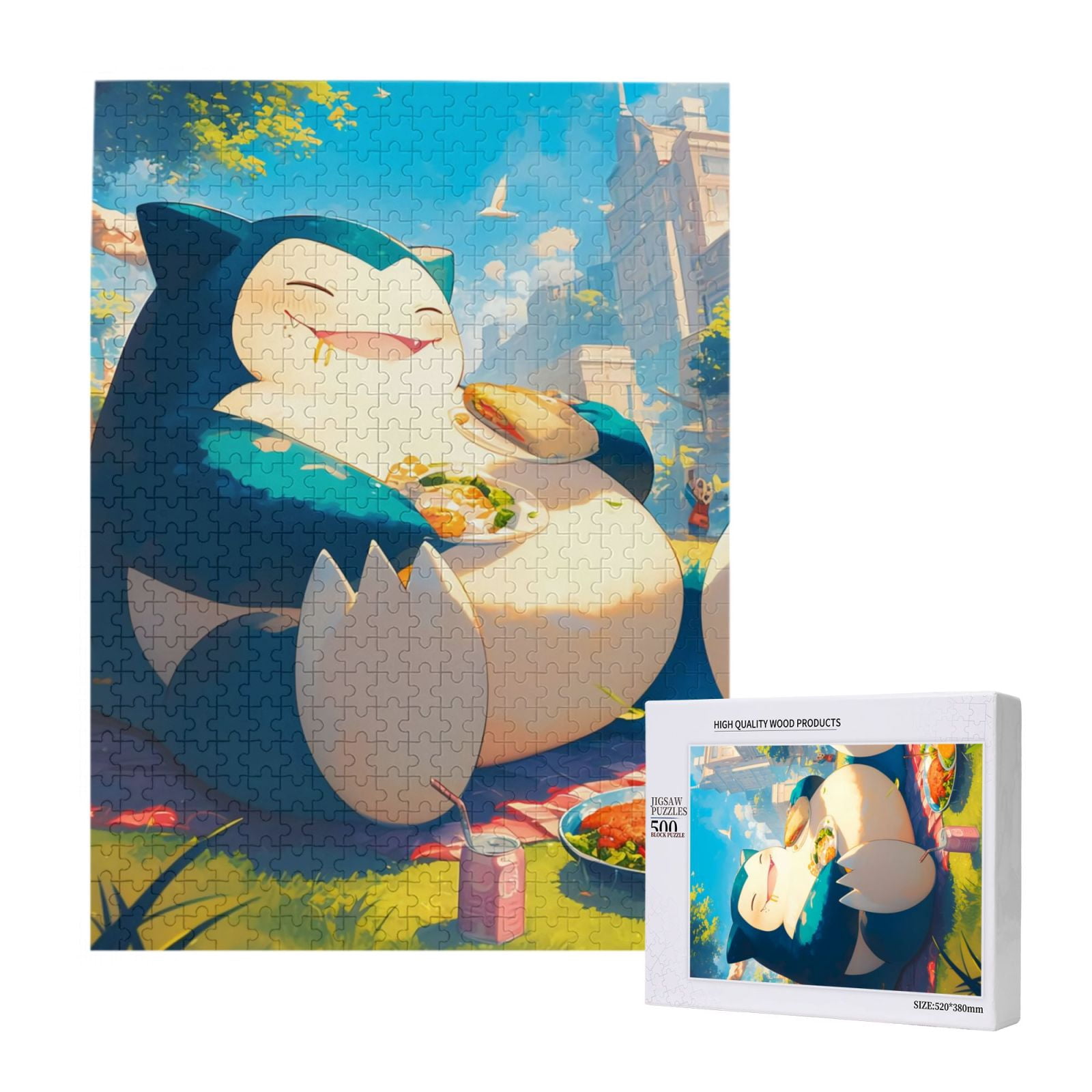 S-Norlax Anime Puzzles Boys Girls Teens 300/500/1000 Piece Wooden ...