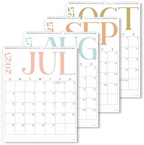 S&O Modern Vertical Wall Calendar from July 2025-Dec 2026 - Tear-Off ...