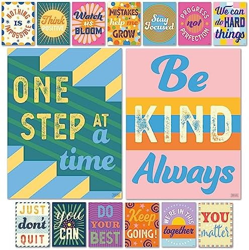 S&O Set of 15 Motivational Posters for Classroom - Study room Poster ...