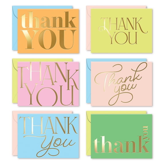 S&O Thank Cards with Envelopes - Blank Thank Cards for Handwritten ...