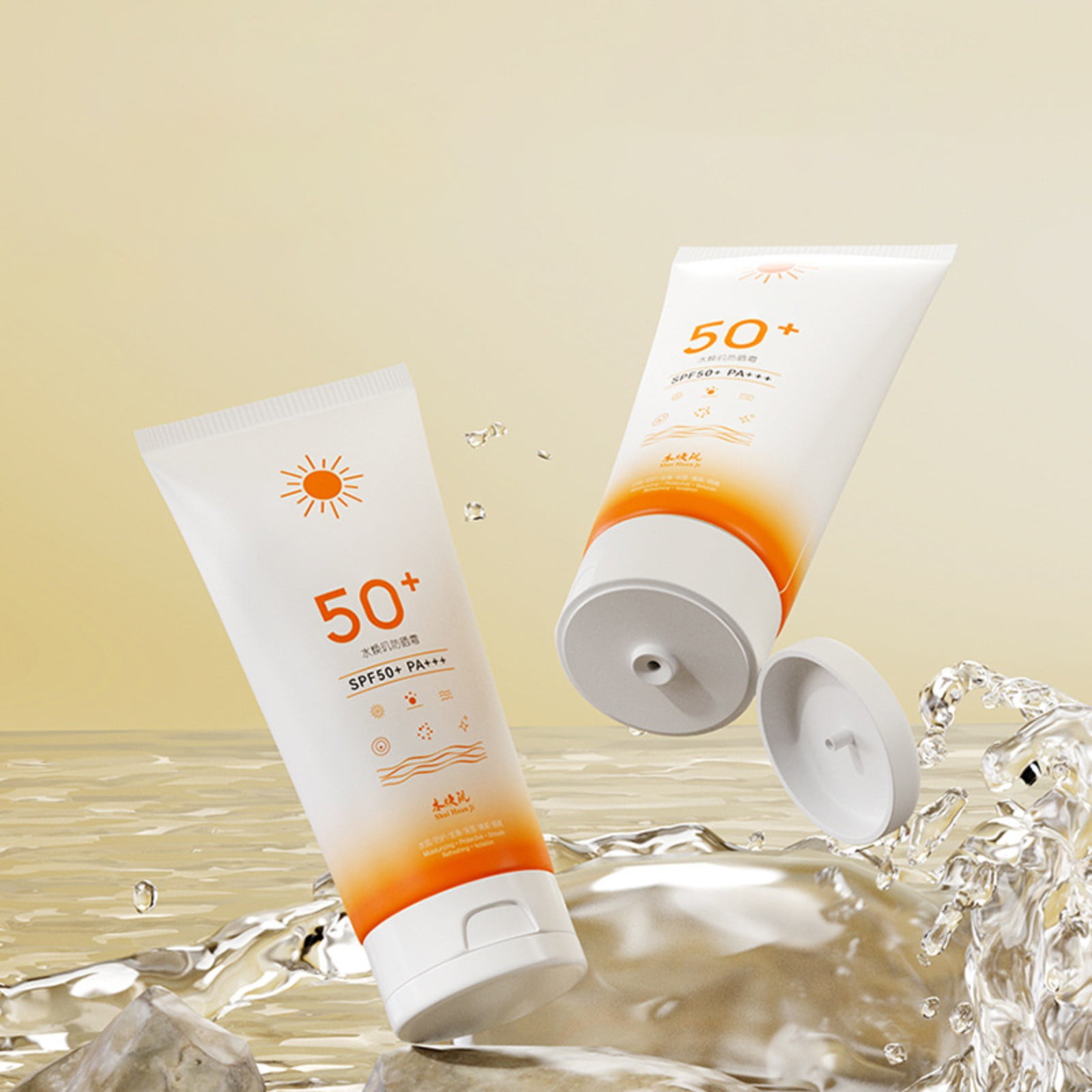 S.P.F50 High Prot.ection Sunblock Cre.am Refreshing Non Greasy Full ...