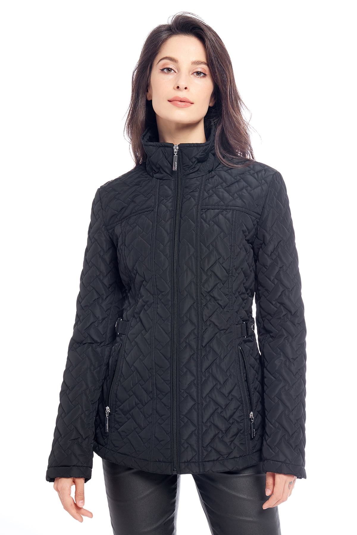 S P Y M Womens Diamond Quilted Jacket Lightweight Padding Coat with ...
