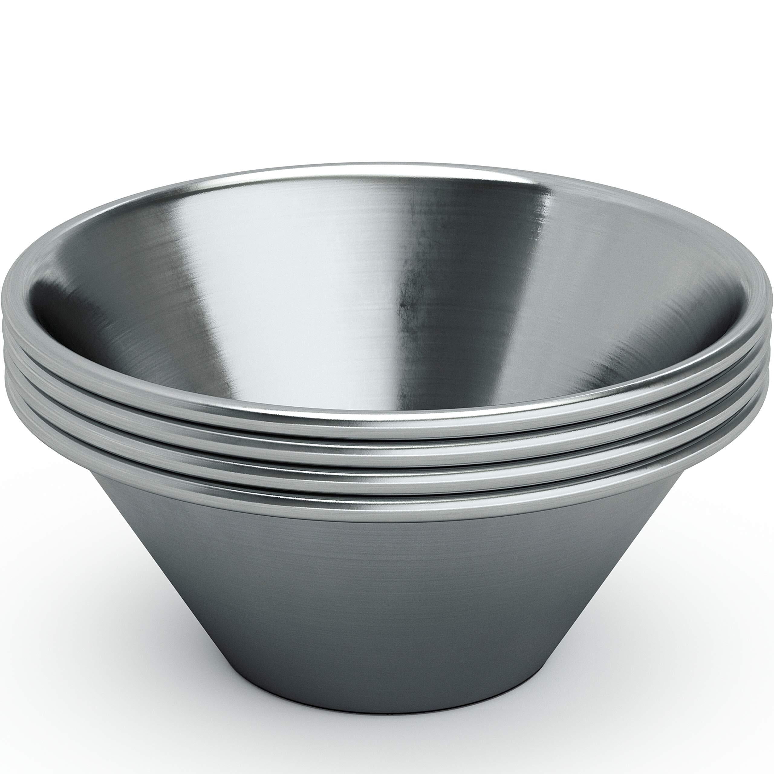 S Pro Grade Stainless Steel 1.5oz Sauce Cups 12 Pk. Reusable, Stackable ...