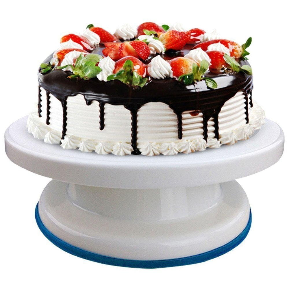 S R EXCLUSIVE Round Rotating Turntable Revolving Cake Decorating Stand ...