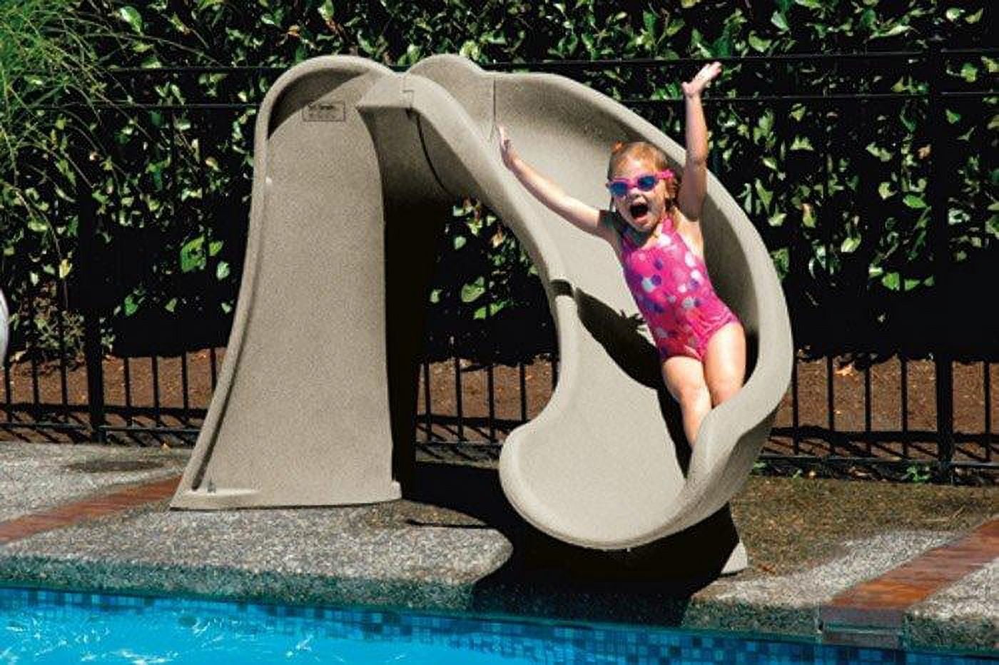 S.R. Smith Cyclone Inground Swimming Pool Slide for Kids, Right Curve ...