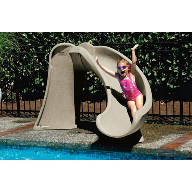 S.R. Smith Cyclone Inground Swimming Pool Slide for Kids, Right Curve ...