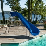 S.R. Smith Rogue2 Slide, In-Ground Swimming Pools, Left Curve, White, 8 ...