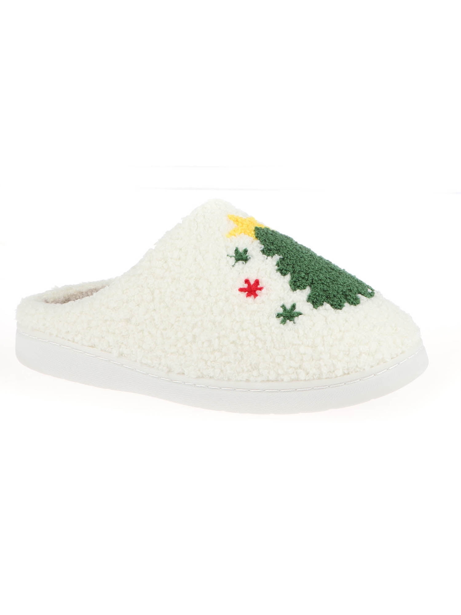 S+R Women's Holiday Graphic Cozy Slide Slipper - Walmart.com