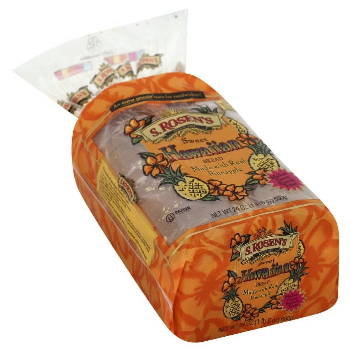 S. Rosen's Hawaiian Bread, 24 oz. - Walmart.com