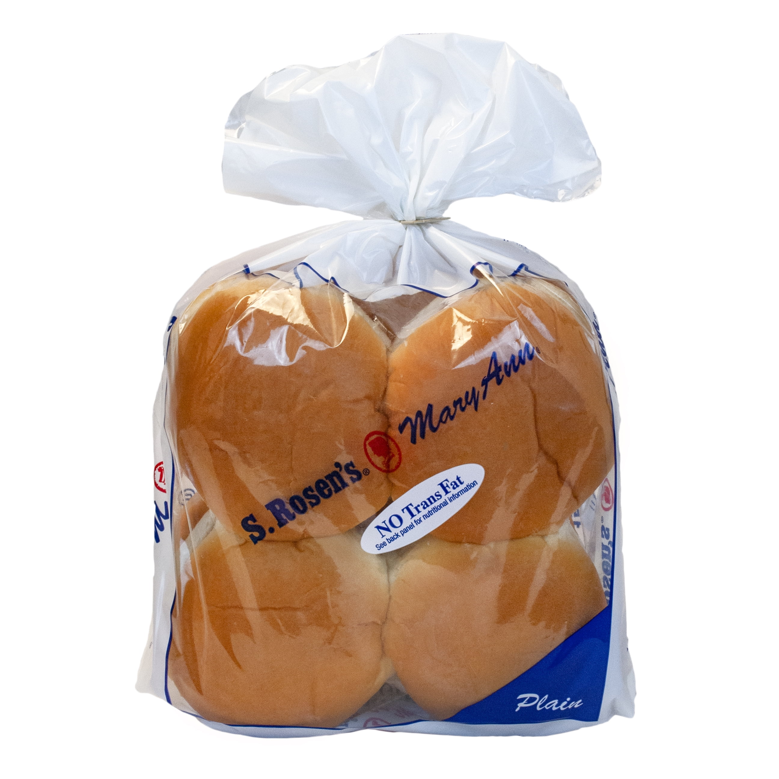 S Rosen's Mary Ann Plain Fresh Burger Buns, 8 Count Package - Walmart.com