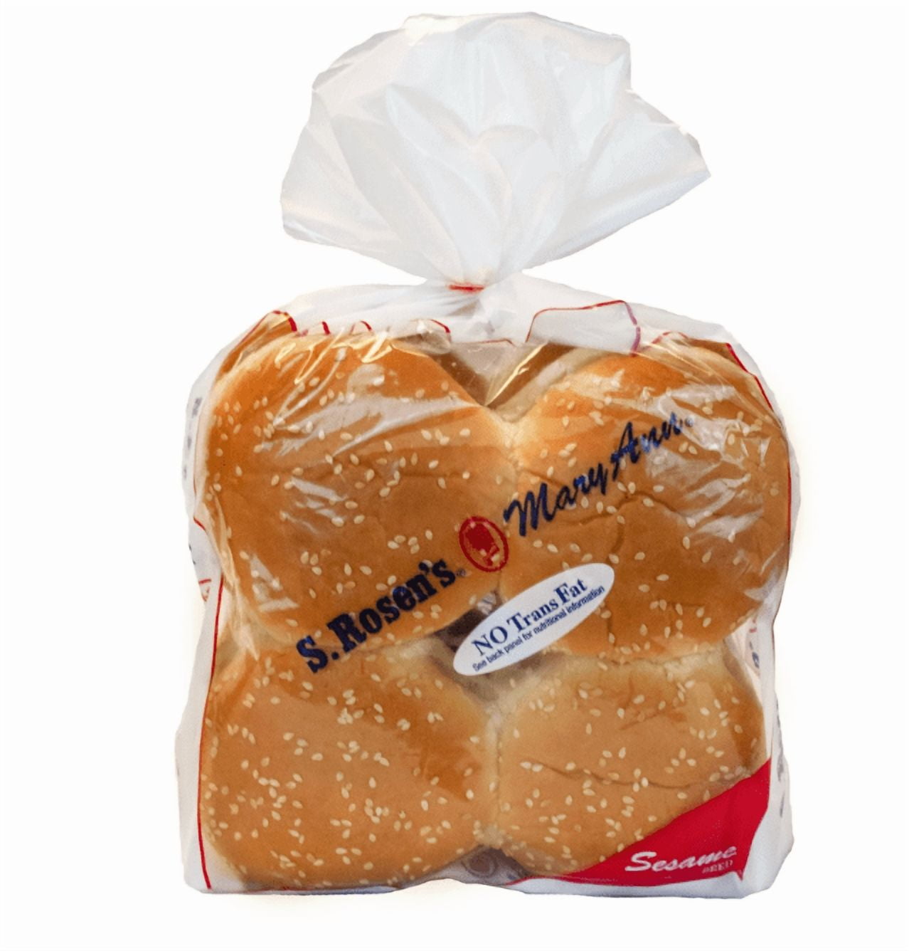S.Rosen's Mary Ann Sesame Seed Hamburger Buns, 8 Count, 16 oz. ( PACK ...