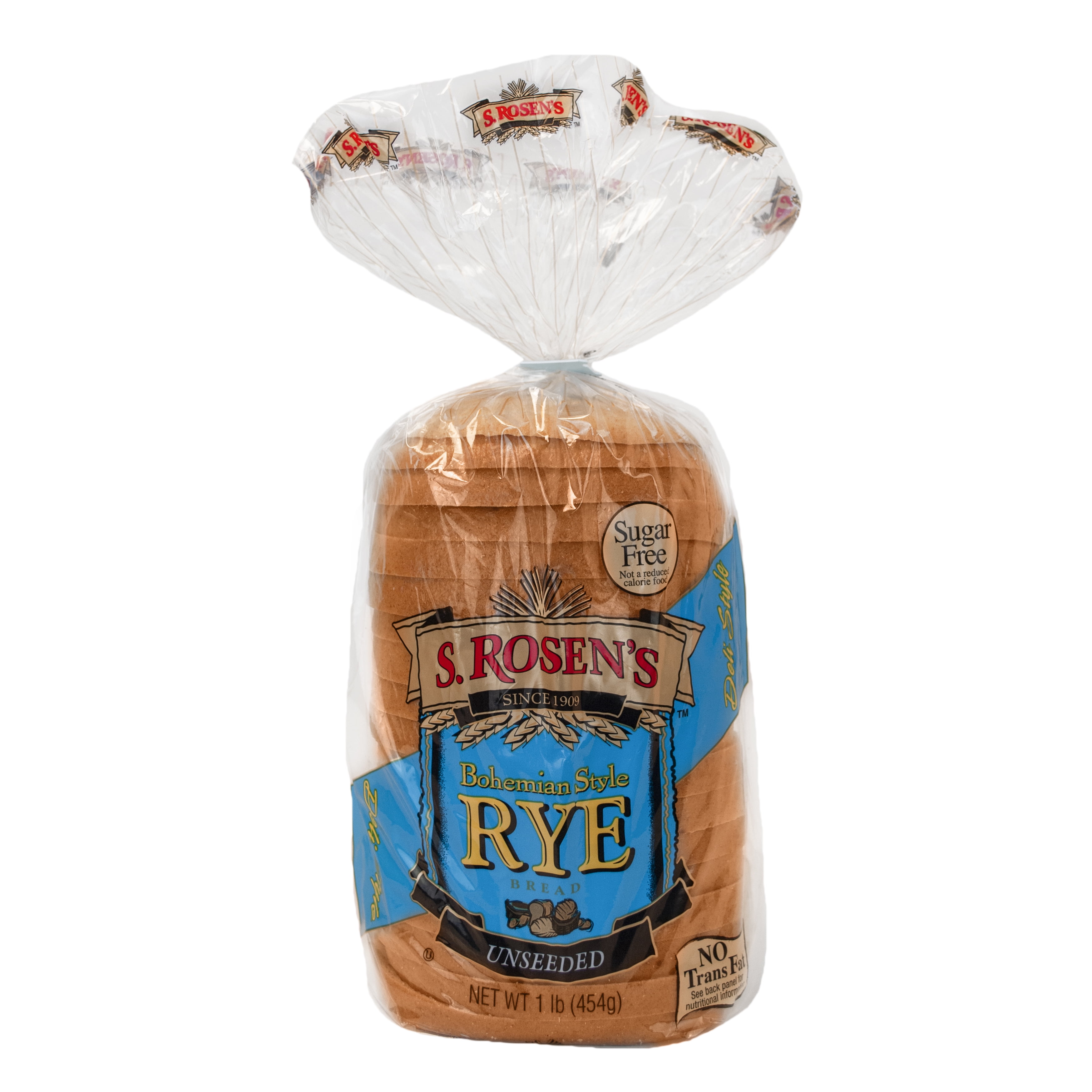 S. Rosen's Regular Cut Plain Rye Bread, 16 oz. - Walmart.com