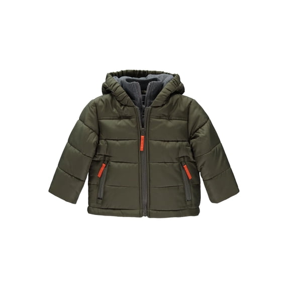 S Rothschild Co Baby Boys Puffer With Vestee Olive 3-6M - Walmart.com