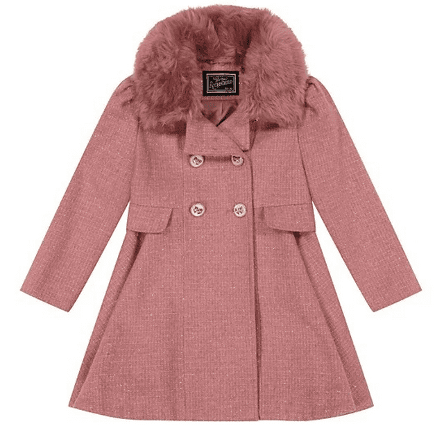 S. Rothschild & Co. PINK/GOLD Toddler & Little Girls Princess Coat, US ...
