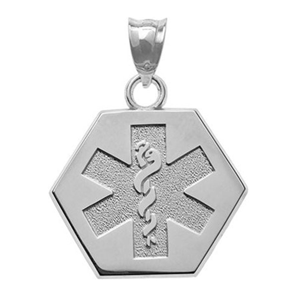 S/S 5/8 MEDICAL ALERT EMBLEM QPBS010PNSS - Walmart.com