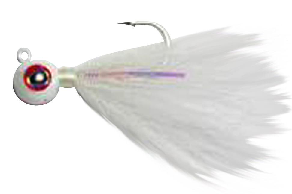 S&S Bucktails Big Eye w/ Rattle- 4oz- Pearl - Walmart.com