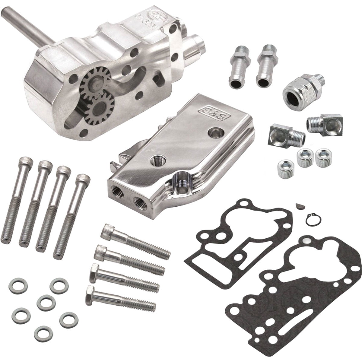S&S Cycle Billet Oil Pump Kit Pump Only Compatible for Harley-Davidson ...