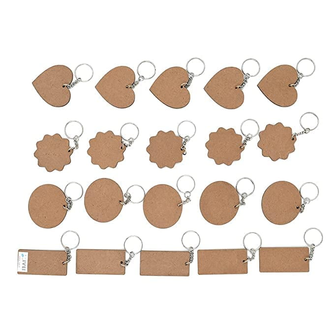S S MDF Key Chains Activity Decoupage Art Craft Supplies Set of 1 ...