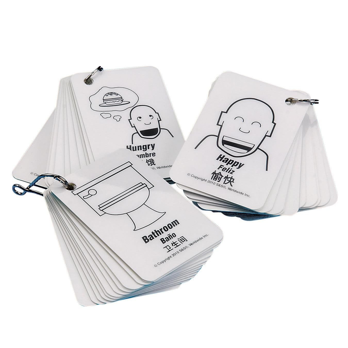 Multilingual Communication Cards (Set of 3) - Walmart.com