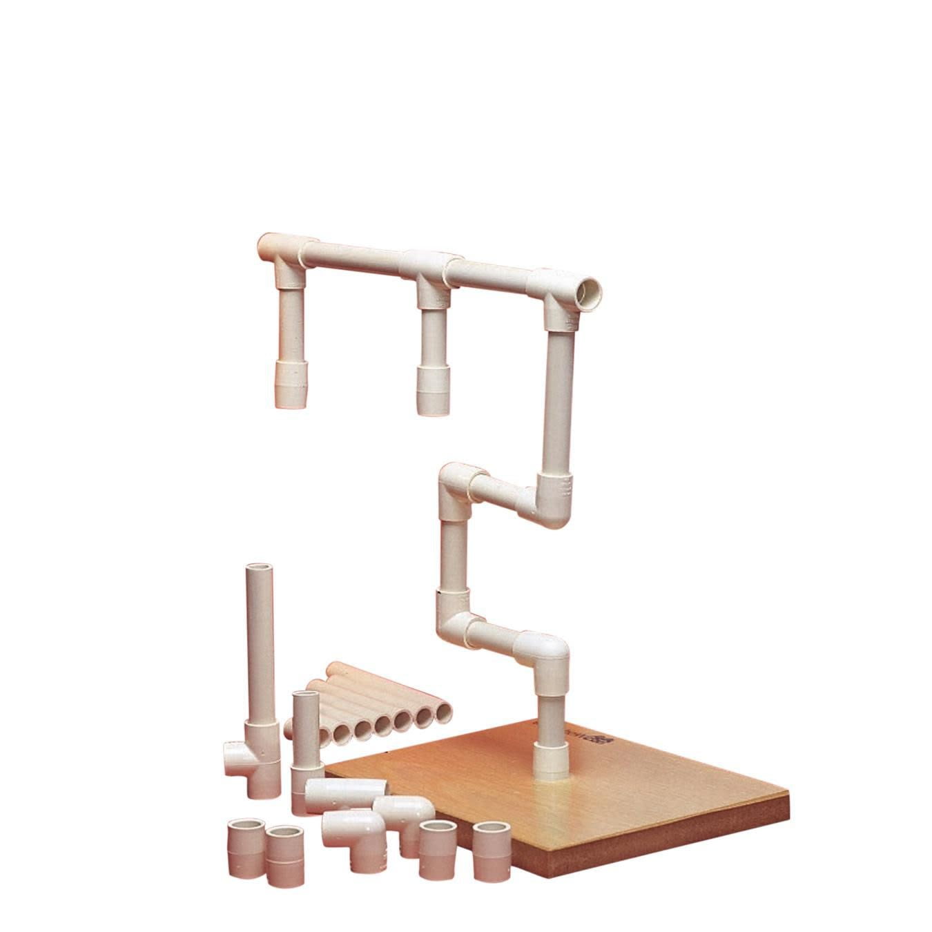 SS PVC White Tree Pipe Fittings, 11-1/2 x 9 x 3/4 in, 36 Pieces ...