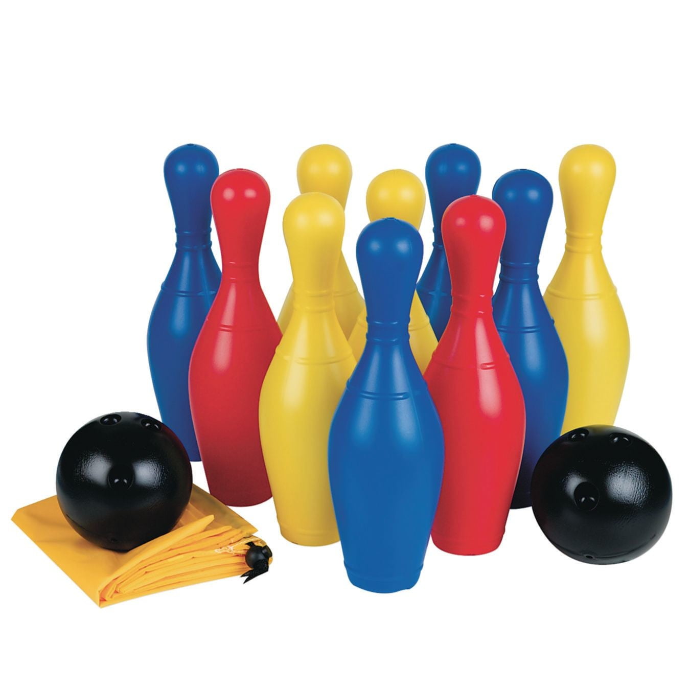 S&S Worldwide Big 10 Indoor & Outdoor Plastic Bowling Pin Set with 10 ...