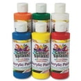 S&S Worldwide Color Splash! Acrylic Paint, 6 Bright Colors, 8-oz Flip ...