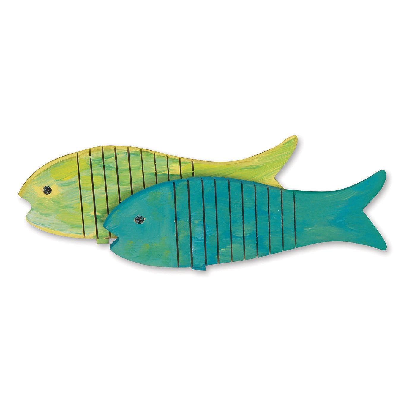 S&S Worldwide Flexible Wood Fish Craft Kit, Includes Wood Fish, Paint ...