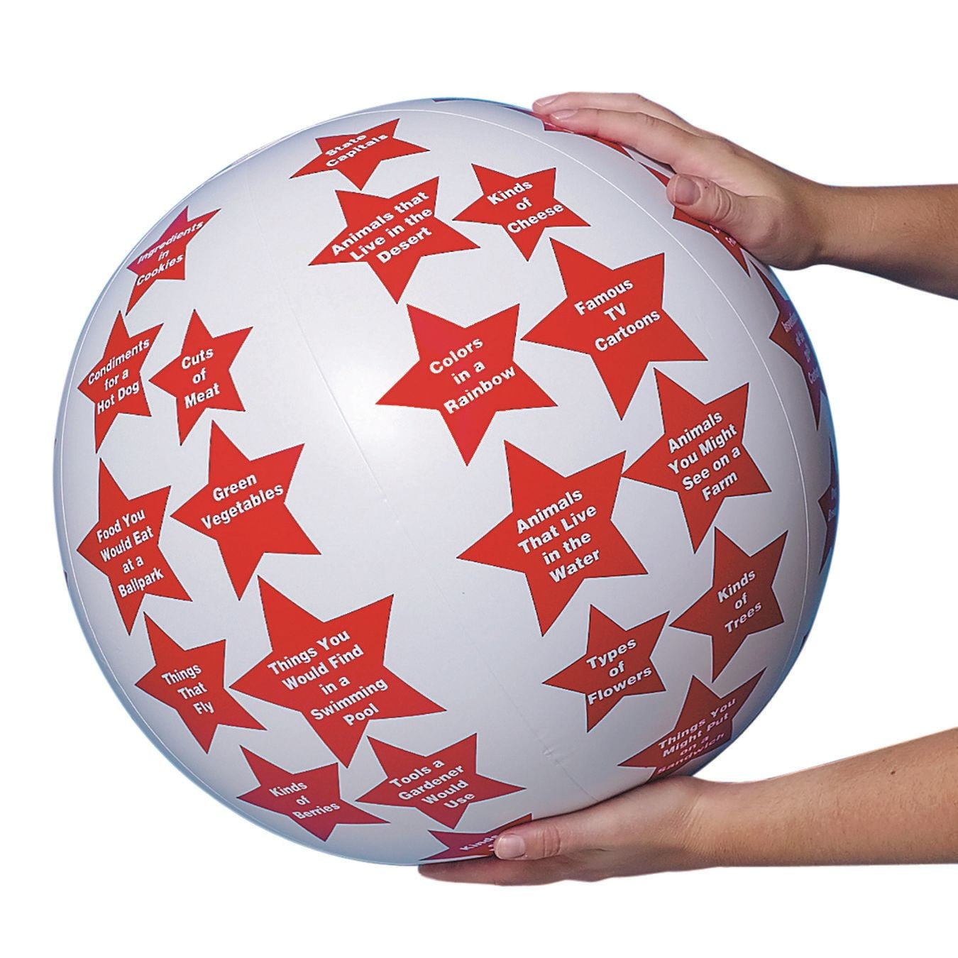 S&S Worldwide Toss 'n Talk Ball: 24" Beach Ball Style, 60 Conversation ...
