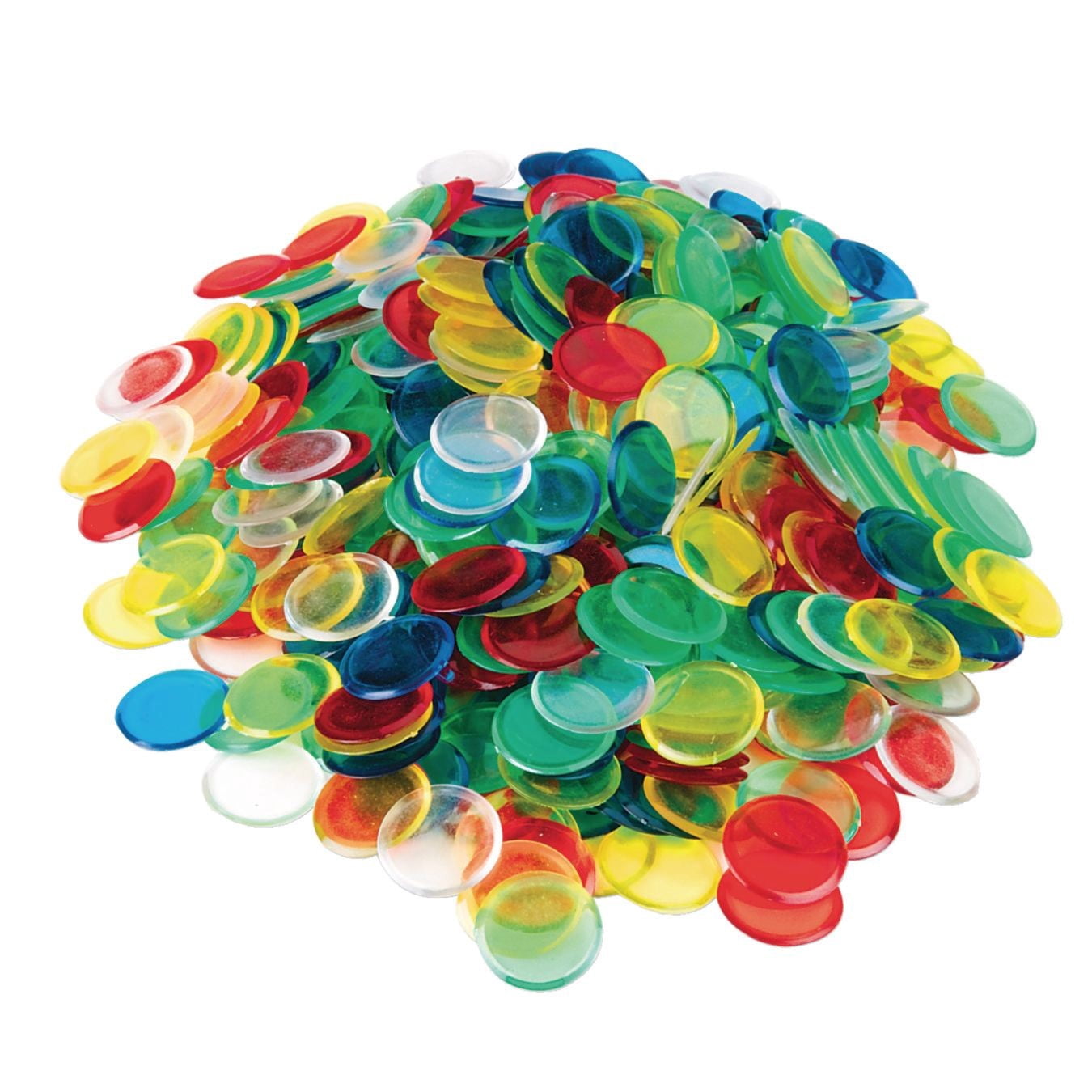 S&S Worldwide Transparent Plastic Bingo Chips. 3/4" Diameter Chips come ...