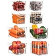 S SALIENT 8-Piece Clear Pantry & Fridge Organizer Bins, Stackable ...
