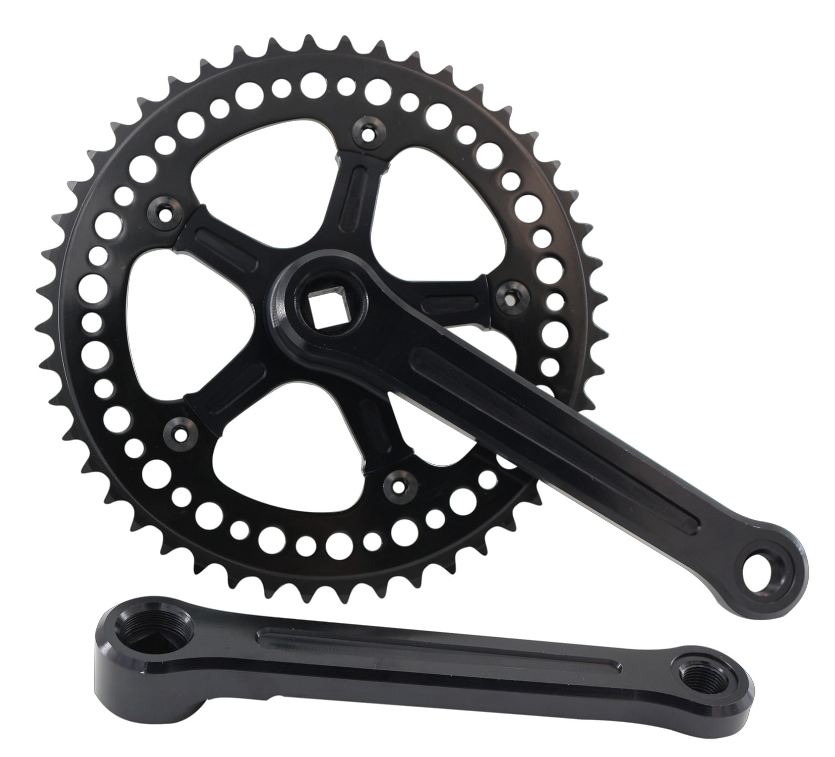 S SENQI Fixed Gear Bicycle Crank Single Speed 48T 130BCD 170mm Upgraded ...