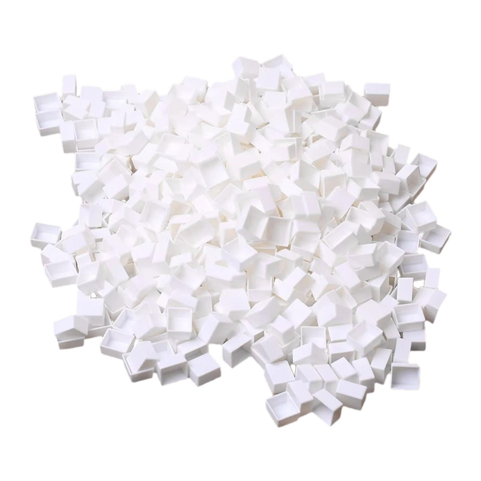 S SERENABLE 100 Pieces Empty Watercolor Half Pans Paint Half Pans Art ...