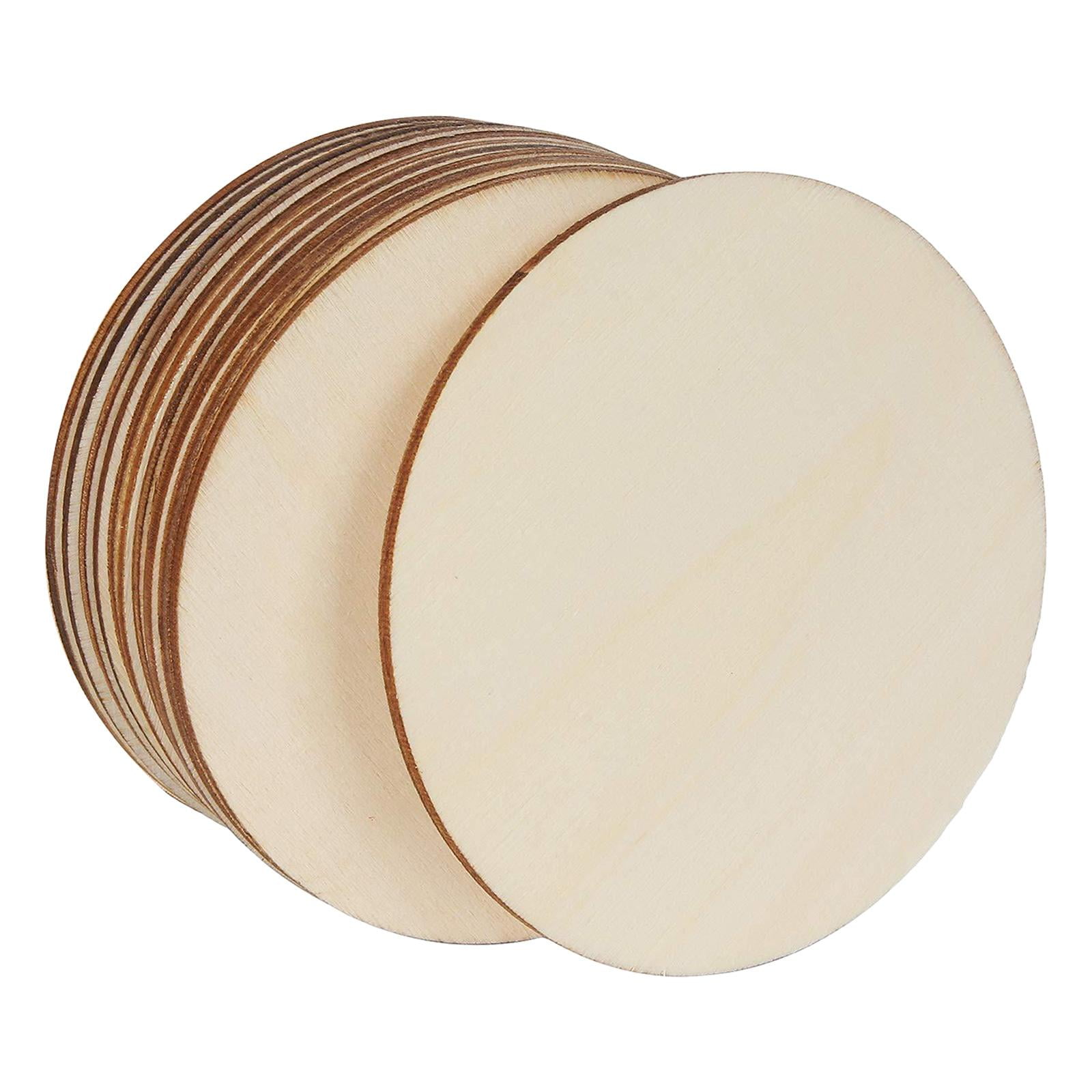 S SERENABLE 10x Unfinished Wood Pieces Wooden Cutouts Board 0.12inch ...