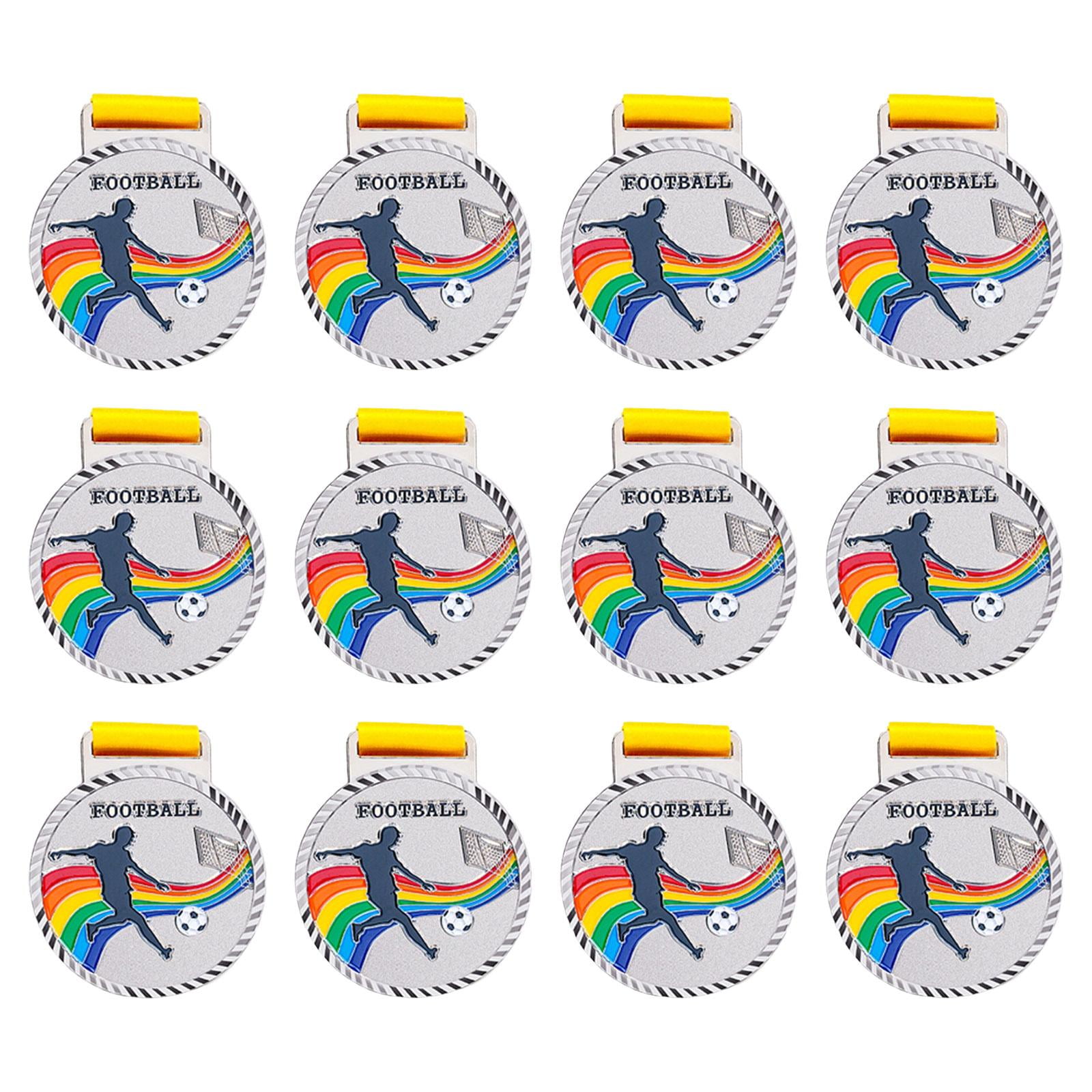 S SERENABLE 12x Soccer Medals for Awards Party Favors Participation ...