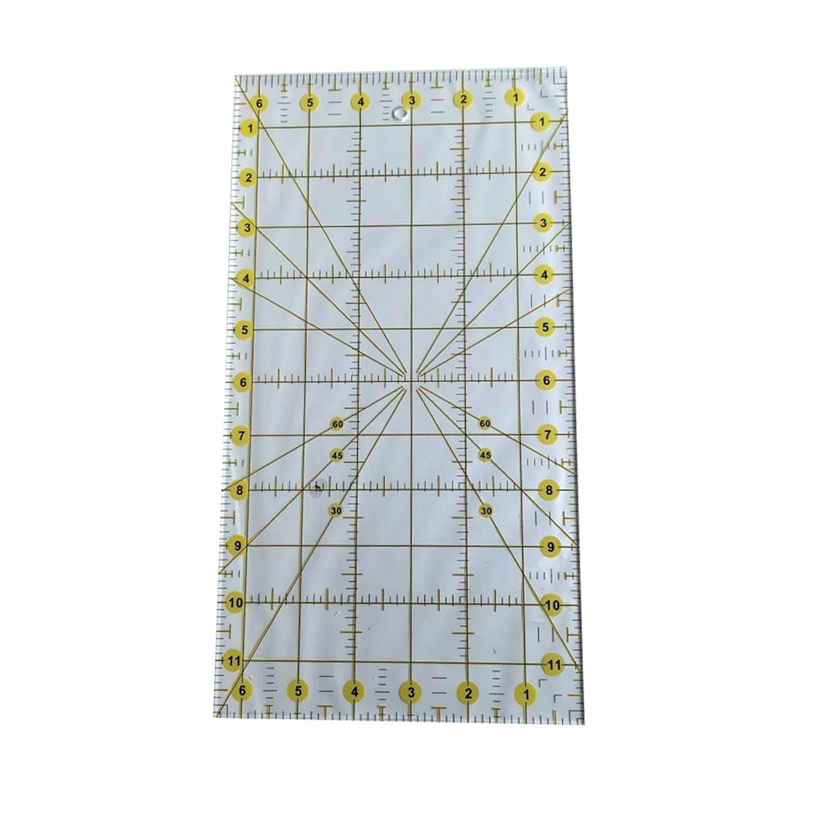 S SERENABLE Acrylic Quilting Ruler Grid Ruler Accessories DIY Quilting ...